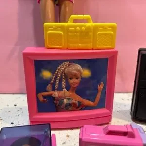 Barbie | Toys | Vintage 8s90s Barbie Accessories Lot Tv Camera Boombox ...